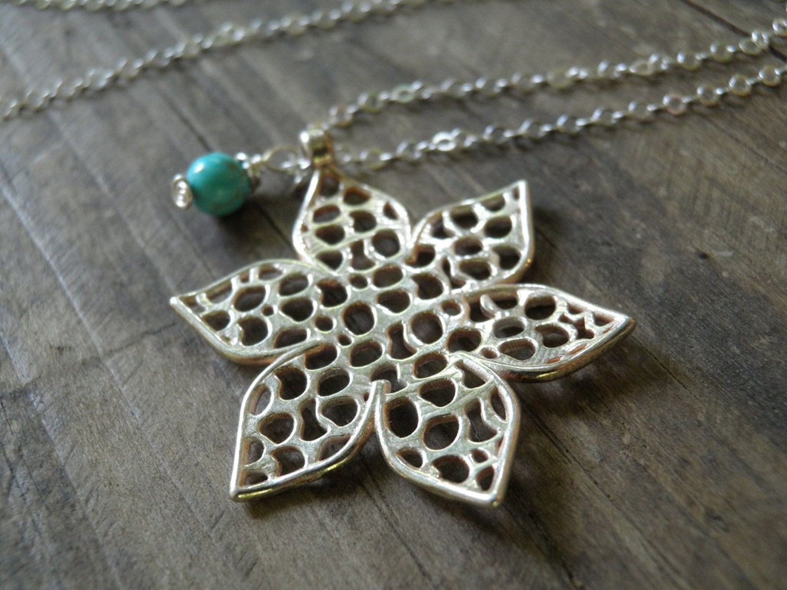 Lace Jewelry LONG Sterling Necklace Silver Flower Necklace - Etsy