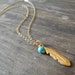Feather Jewelry LONG Gold Necklace Gold Feather Necklace - Etsy