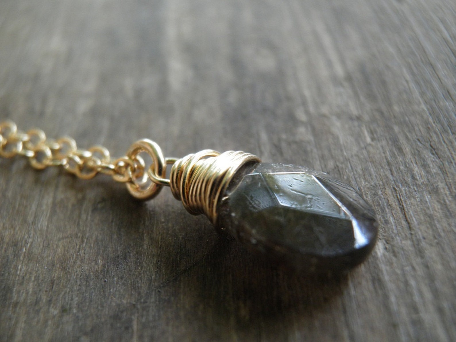 October Birthstone Fall Fashion Tourmaline Necklace Rough | Etsy