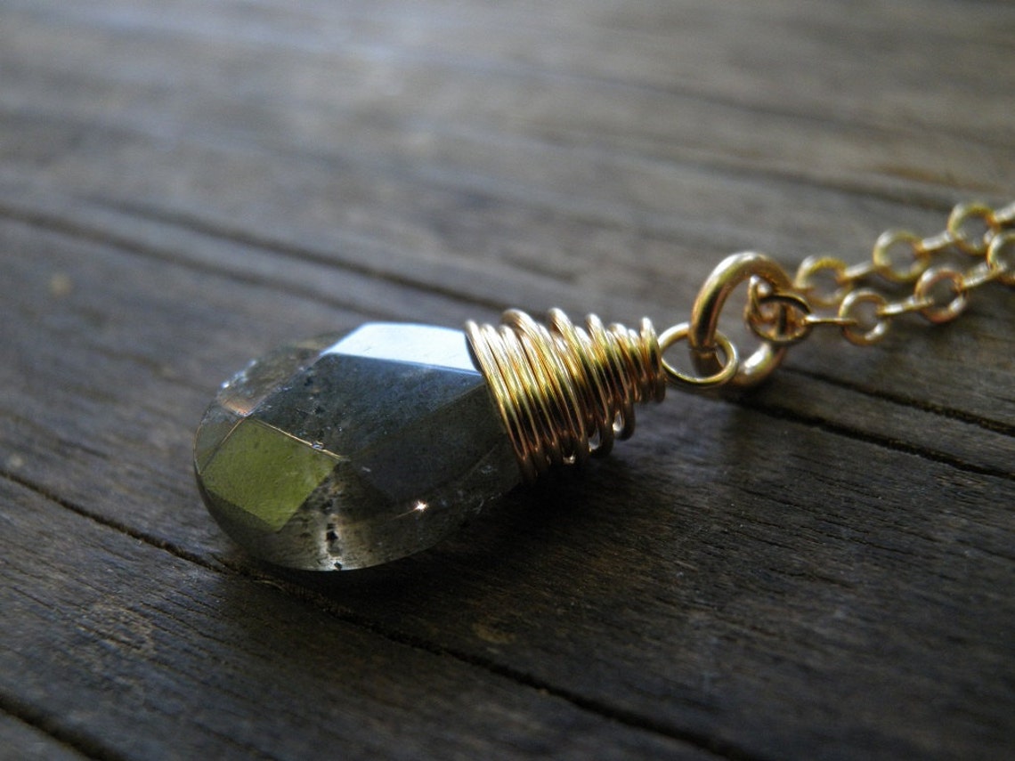 October Birthstone Fall Fashion Tourmaline Necklace Rough | Etsy