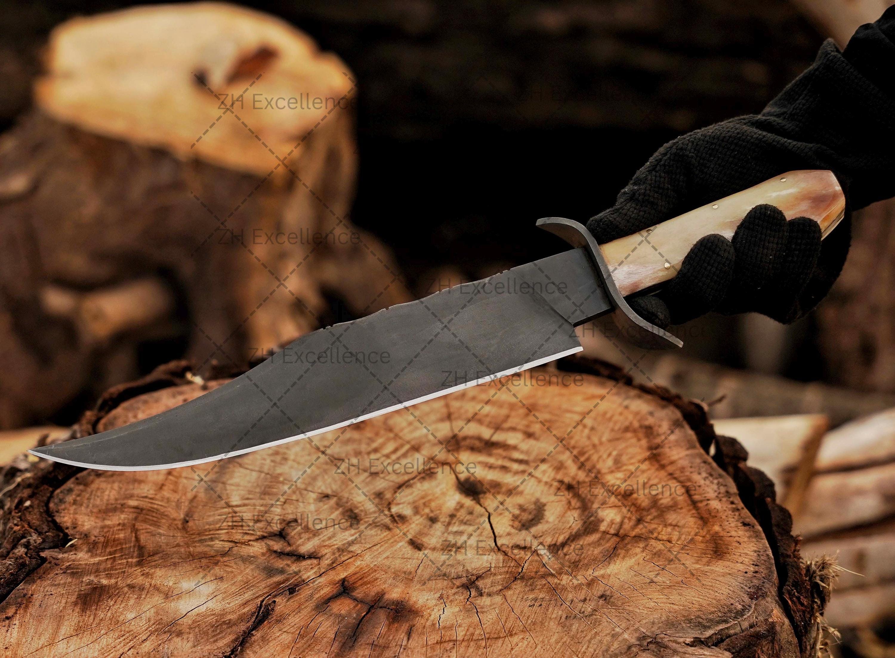 Juan Padillo Bowie Knife Replica – Handmade D2 Steel Blade – Aged ...