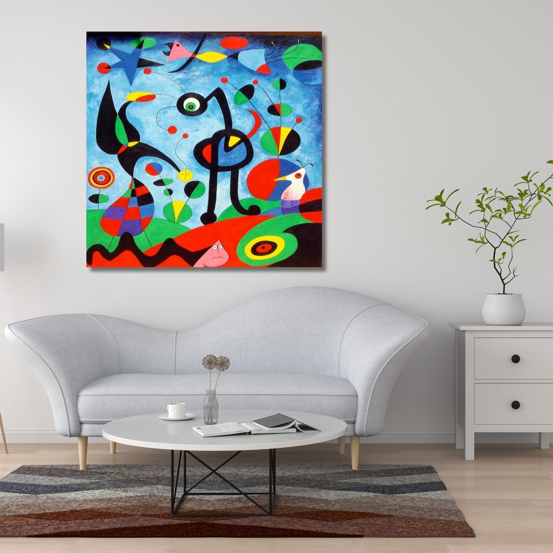 Joan Miró the Garden 1925 Poster Art Canvas Print,reproduction Print ...