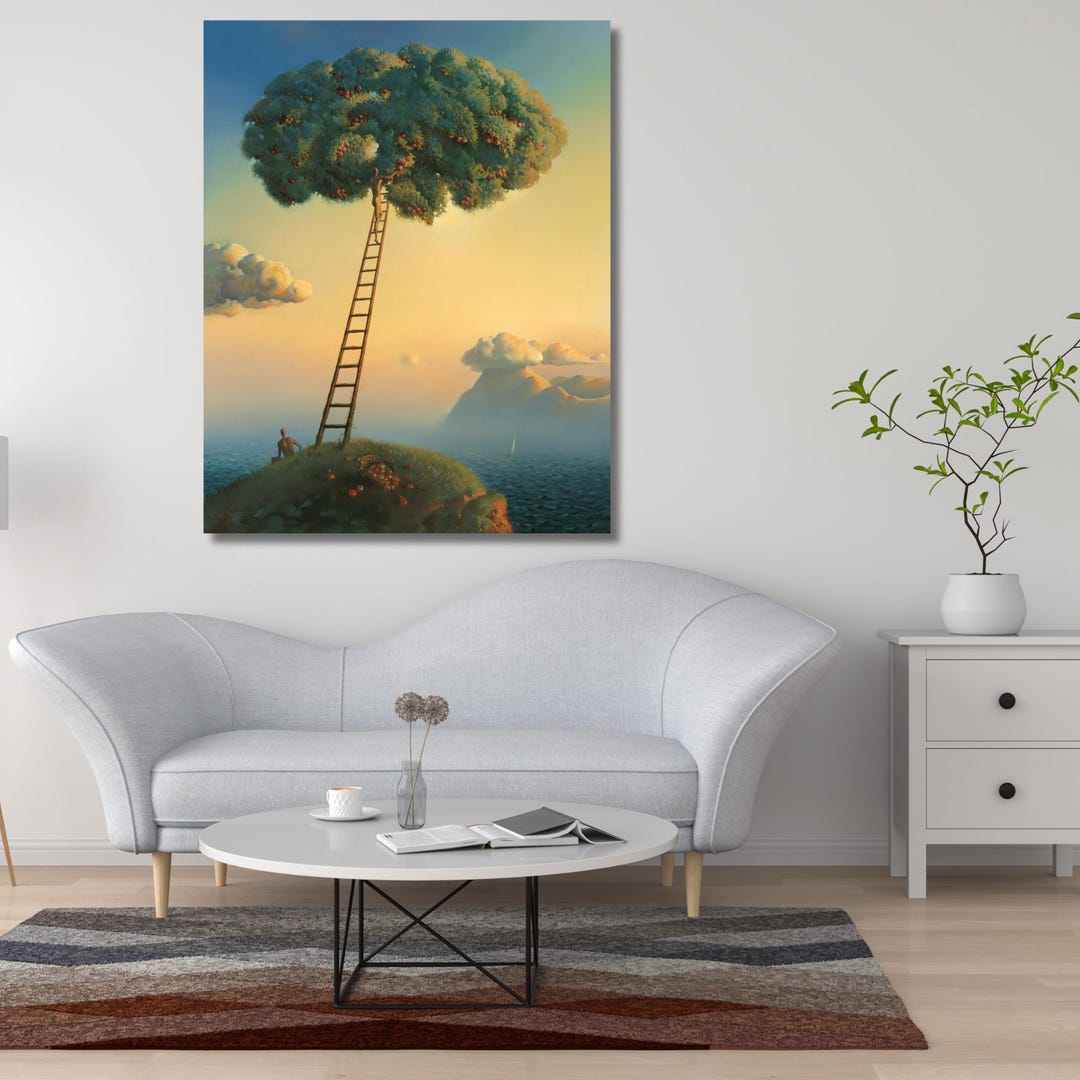 Vladimir Kush 'sacred Apple Tree' Canvas Print, Surrealist Art - Etsy