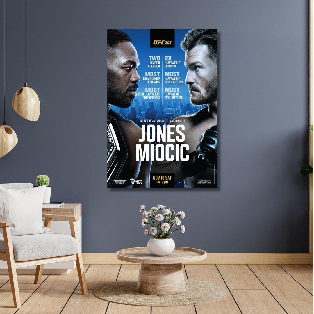 UFC 209: Jones Vs Miocic - Championship Canvas Poster - Etsy