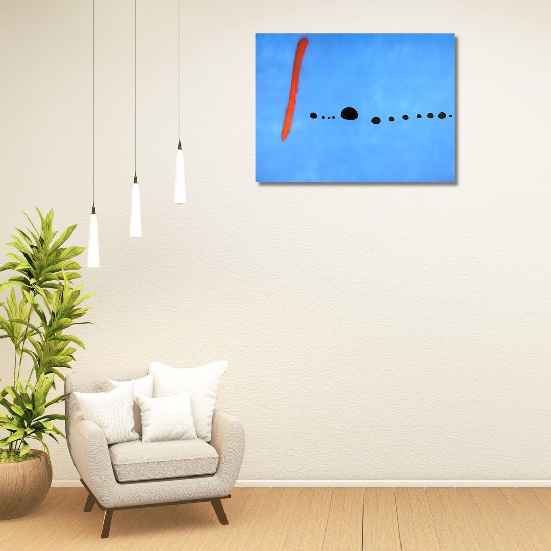 Joan Miro Blue II Abstract Canvas Art Print - Etsy