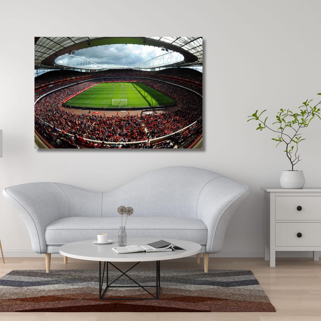 Arsenal Football Stadium in London Canvas Wall Art Design |poster Print ...