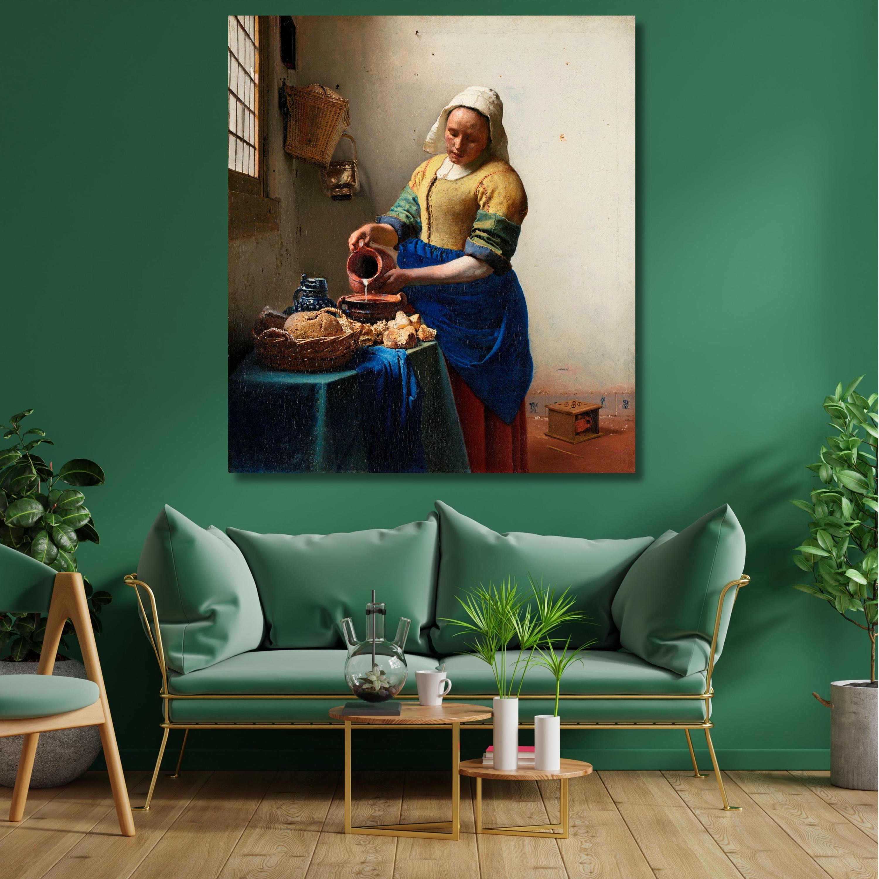 The Milkmaid,johannes Vermeer Wall Art,johannes Vermeer Print, Johannes ...