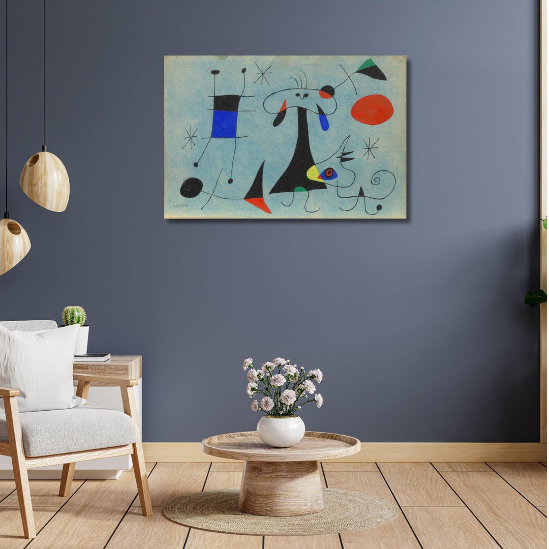Joan Miro the Sun (el Sol)1949,exhibition Poster,museum Artist,art ...