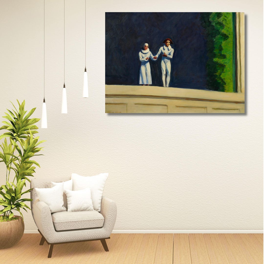 Edward Hopper's, Last Painting Takes the Stage Two Comedians American ...