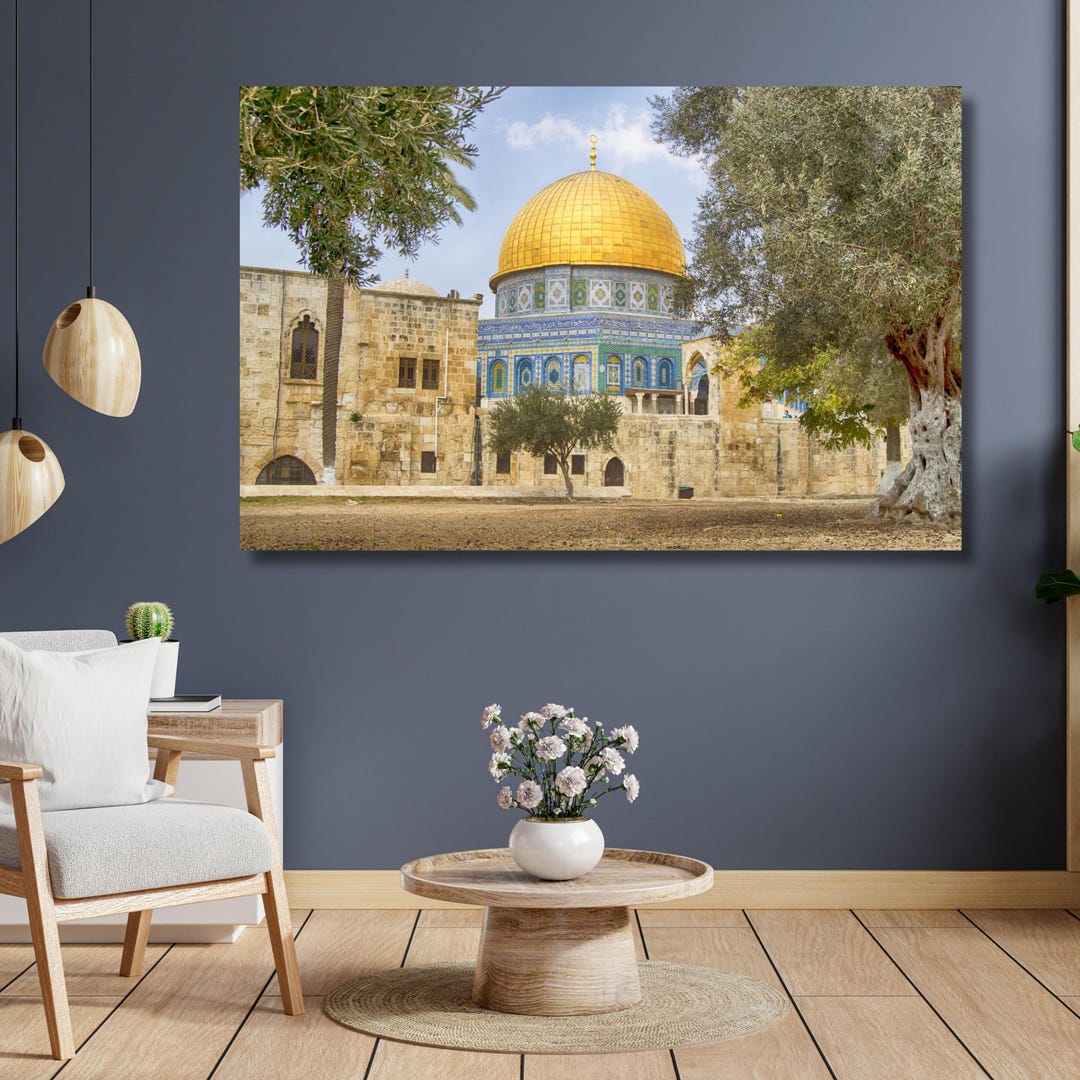 Masjid Al Aqsa Canvas,jerusalem Art,jerusalem,jerusalem Painting ...