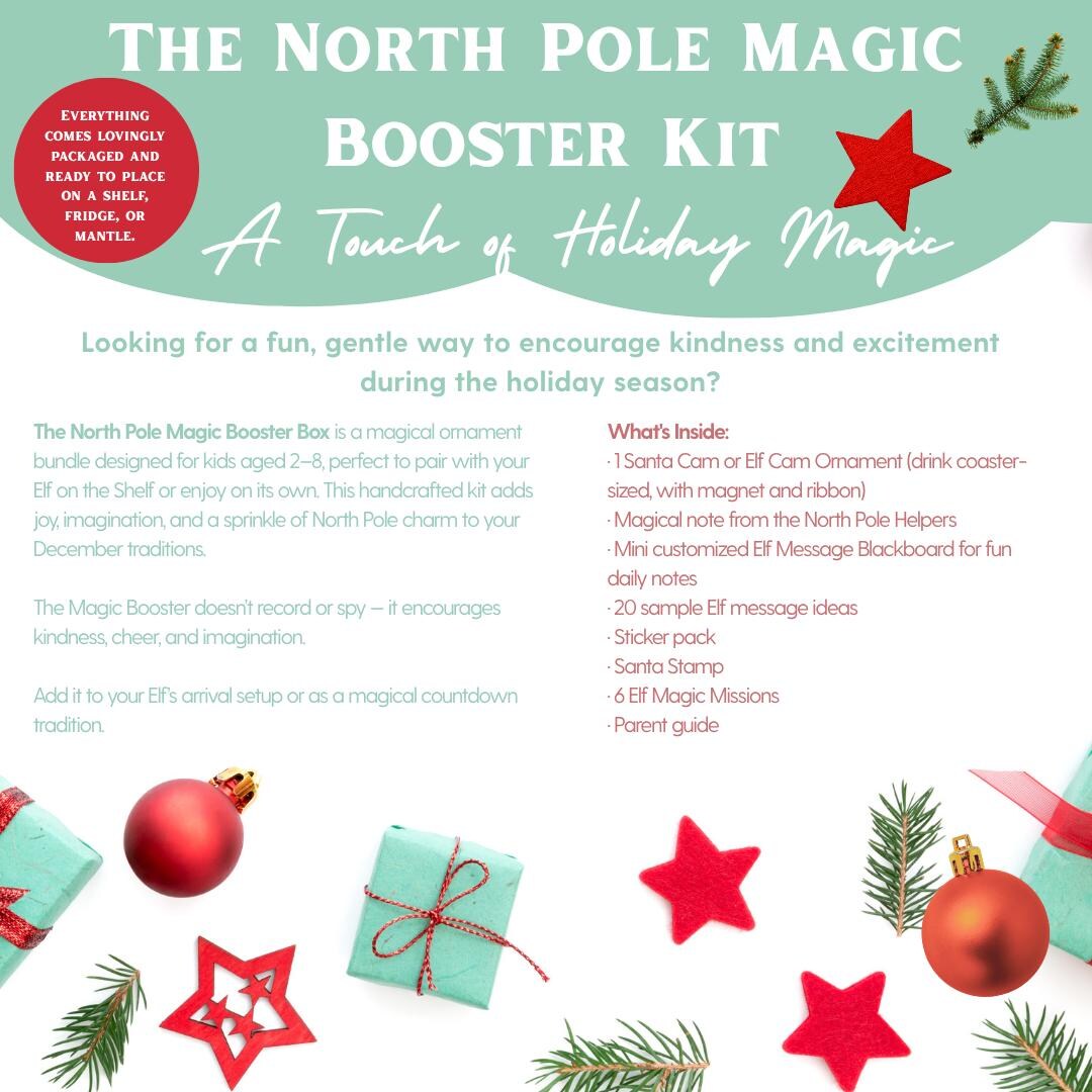 North Pole Magic Booster Box – Santa Cam Ornament + Elf Missions Kit - Etsy