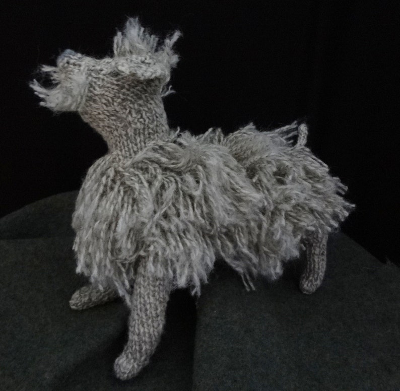 New Lower PRICE Knitted Labradoodle Gray Dog - Etsy