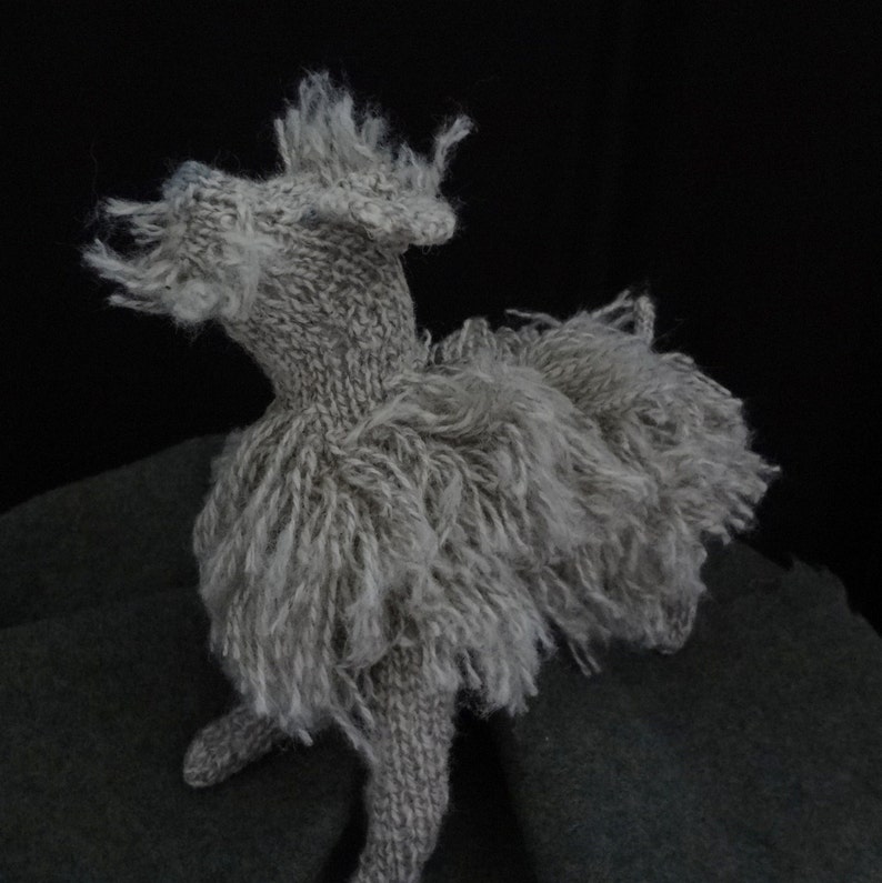 New Lower PRICE Knitted Labradoodle Gray Dog - Etsy