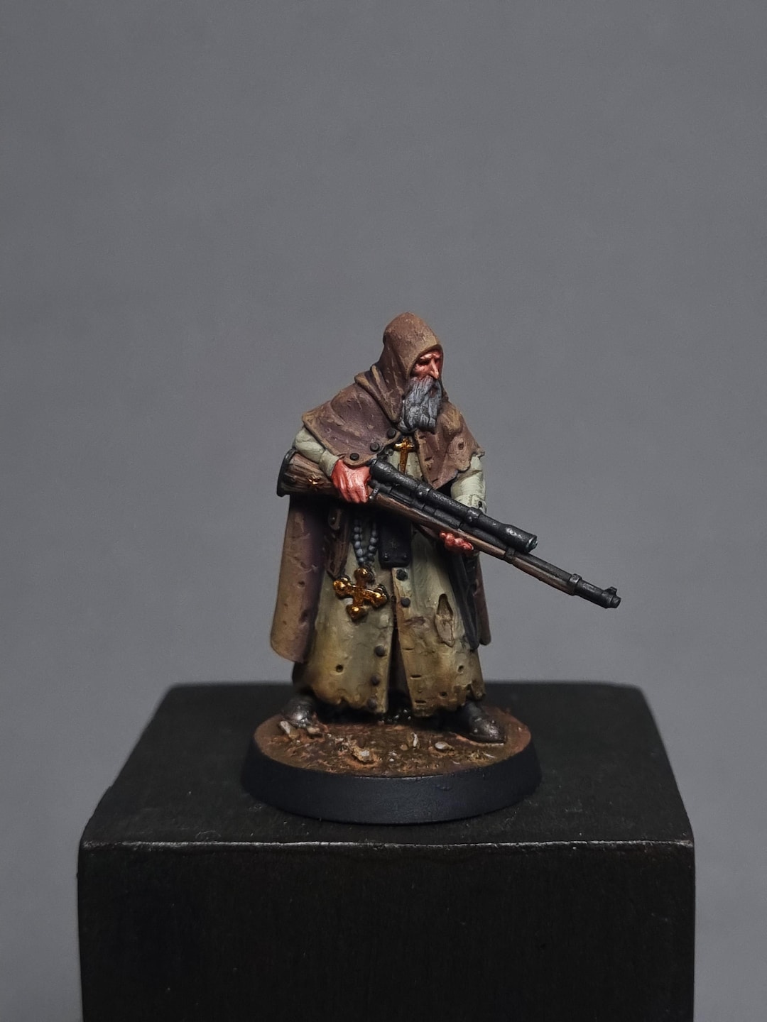 Painted Trench Crusade New Antioch Sniper Priest Grimdark Miniature. - Etsy