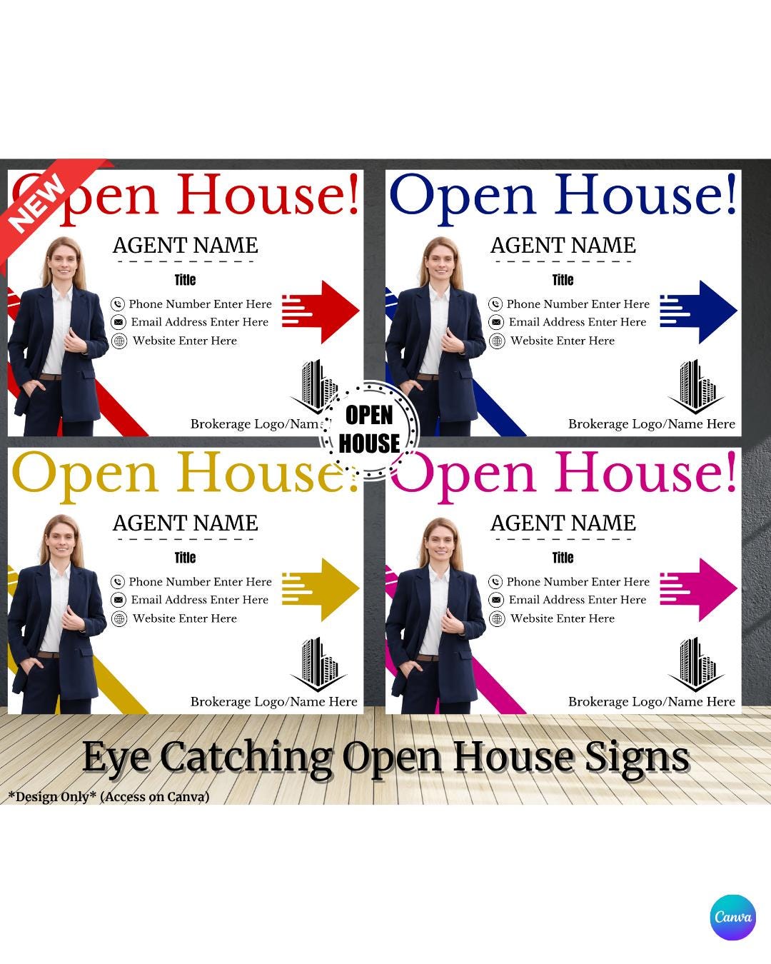 New! Open House Sign Template | Open House Sign Graphic Design | Eye ...