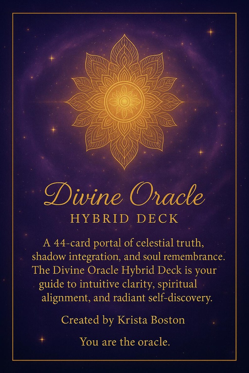 Divine Oracle Hybrid Deck, Digital Download. - Etsy