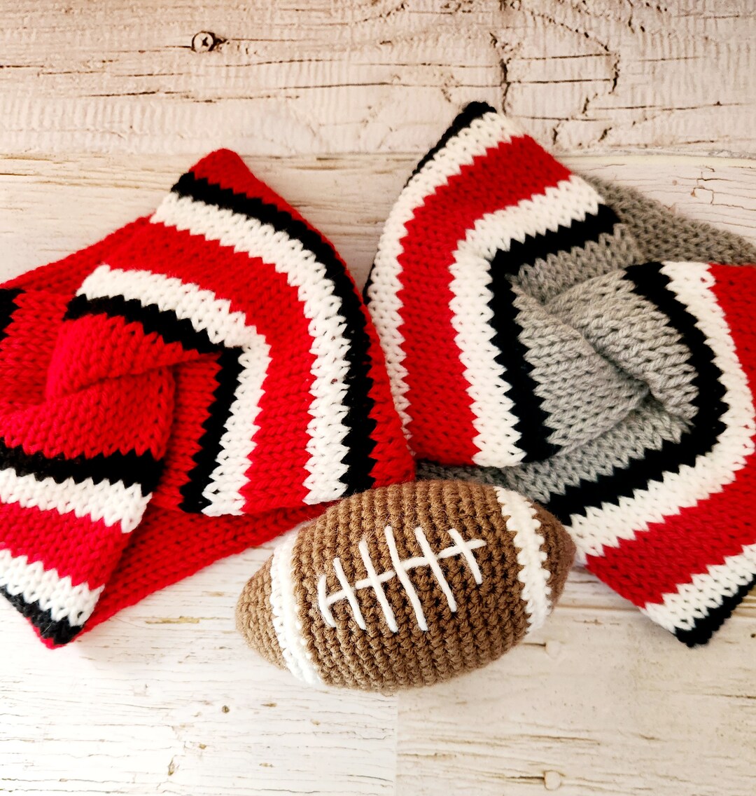 Handmade Custom Colors Knit Team Headband Ear Warmer College Football ...