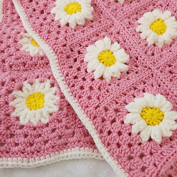 Daisy Crochet Blanket - Etsy