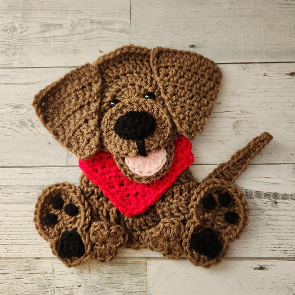 Dog Crochet Applique - Etsy