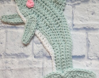Crochet Dolphin Applique - Etsy