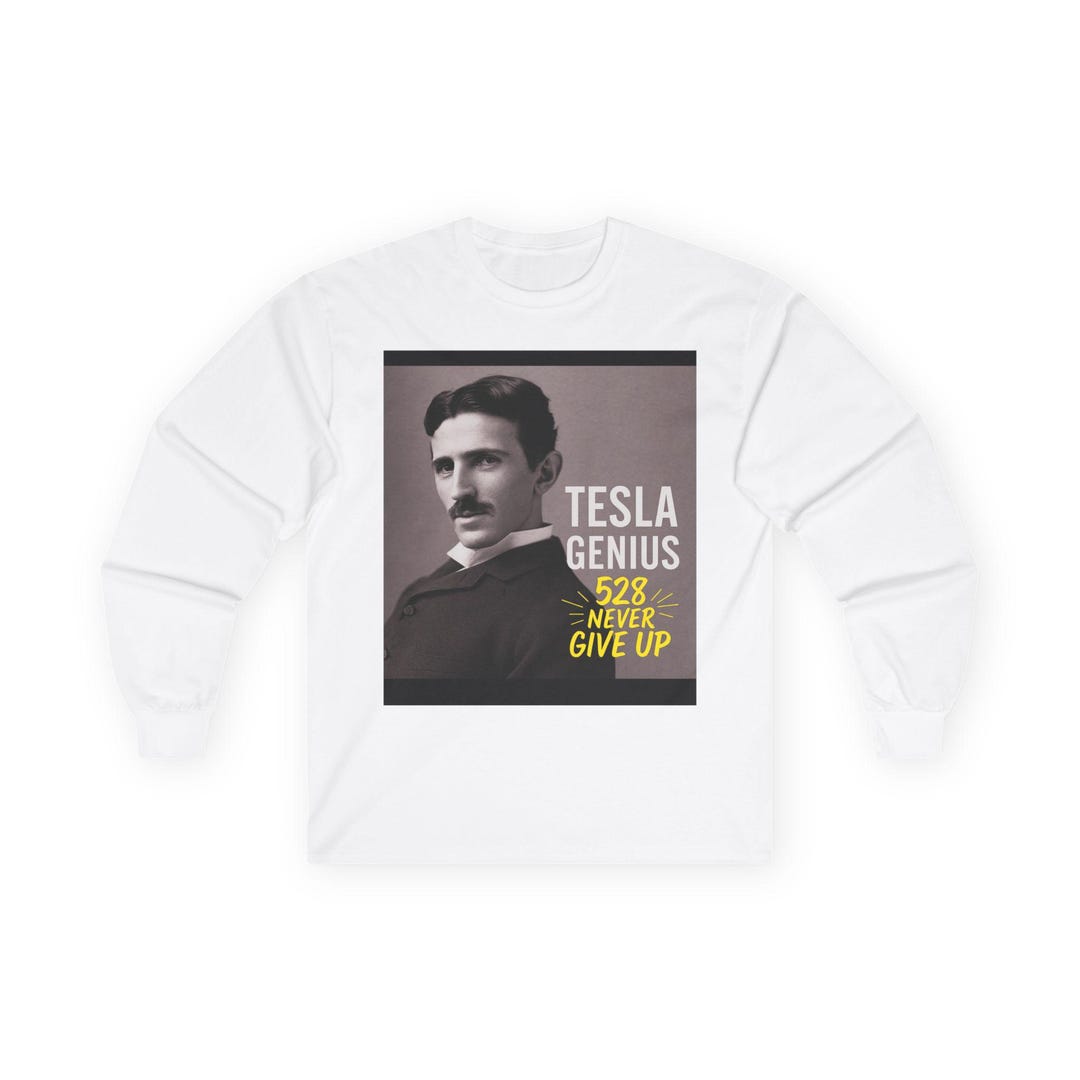Nikola Tesla Inspired Long Sleeve Tee, Unisex Shirt, Gift for Science ...