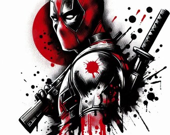 Stitch Deadpool - Etsy