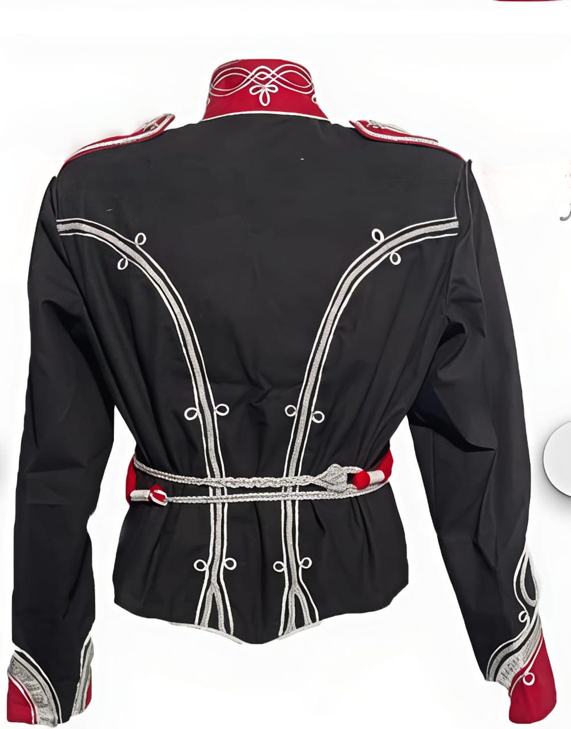 Prussian Black Military Hussar With Silver Braiding 2pieces Suit ...
