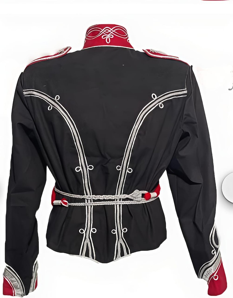 Prussian Black Military Hussar With Silver Braiding 2pieces Suit ...