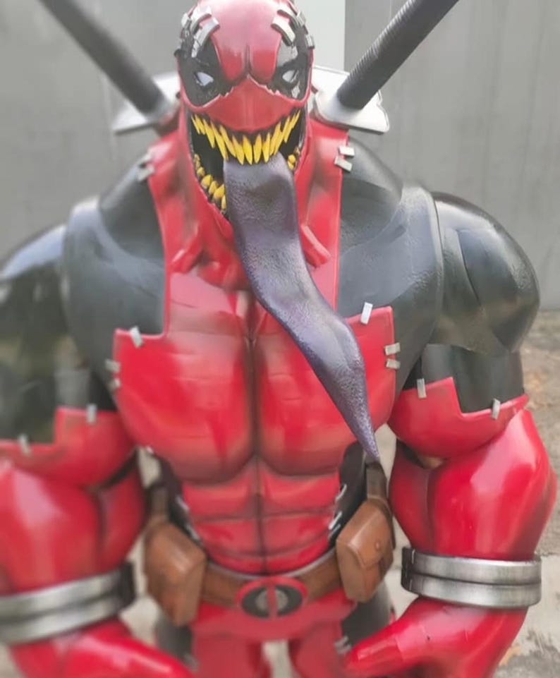 Venompool Cosplay Muscle Suit – Oversized Hybrid Venom X Deadpool ...