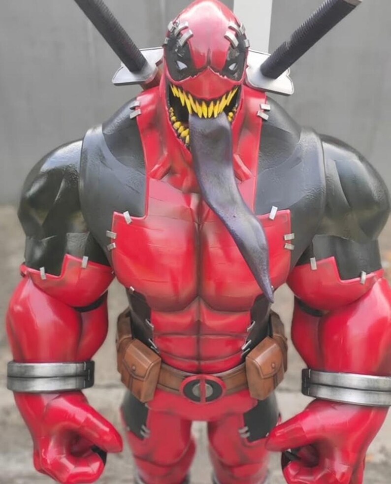 Venompool Cosplay Muscle Suit – Oversized Hybrid Venom X Deadpool ...