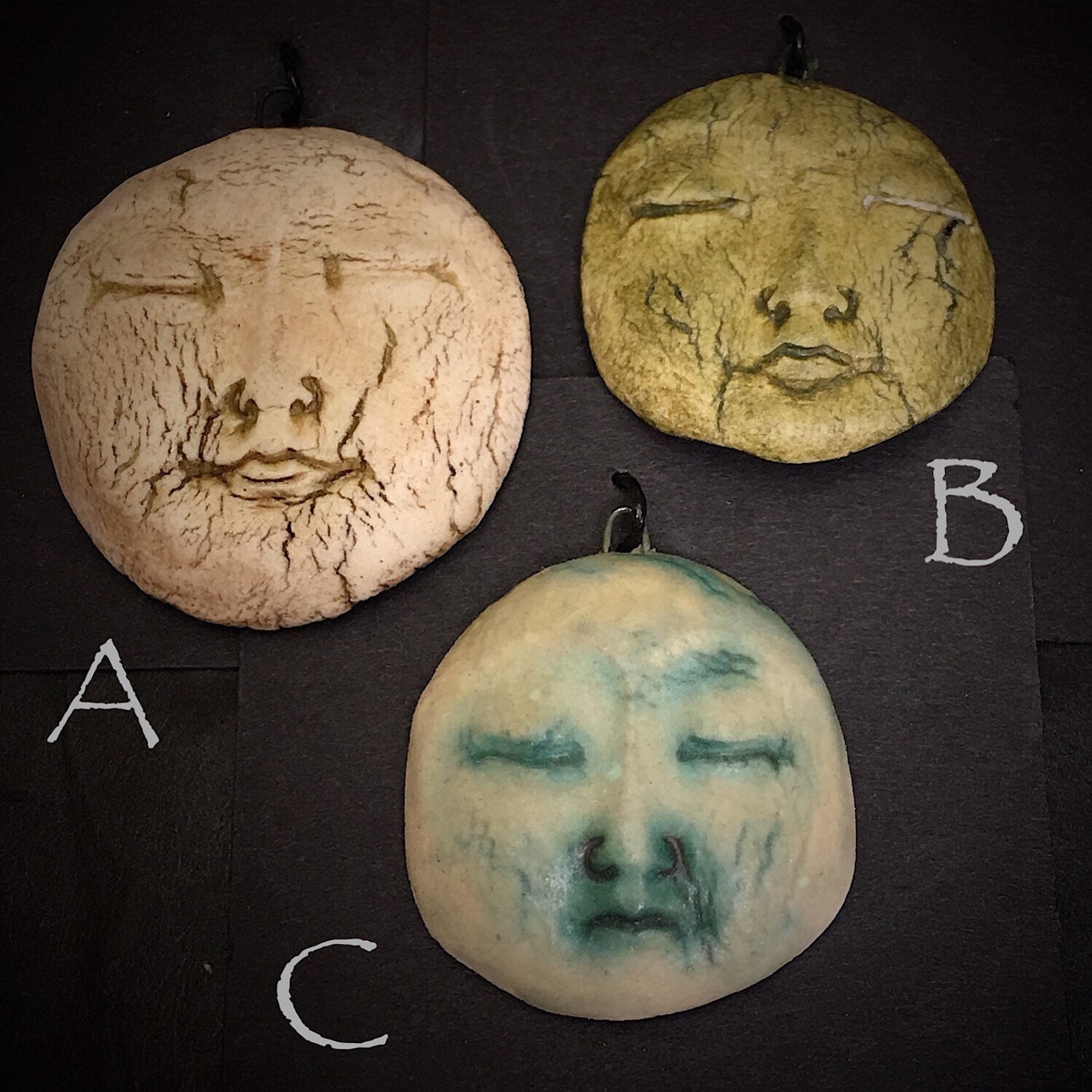 Face Pendants 32...porcelain Face Pendant Charms Jewelry | Etsy