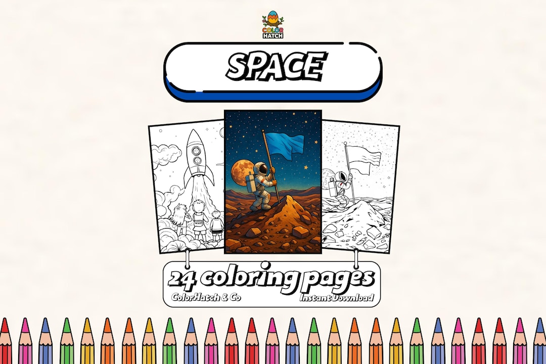 24 Fun Space Coloring Pages for Kids – Fun Printable PDF With ...