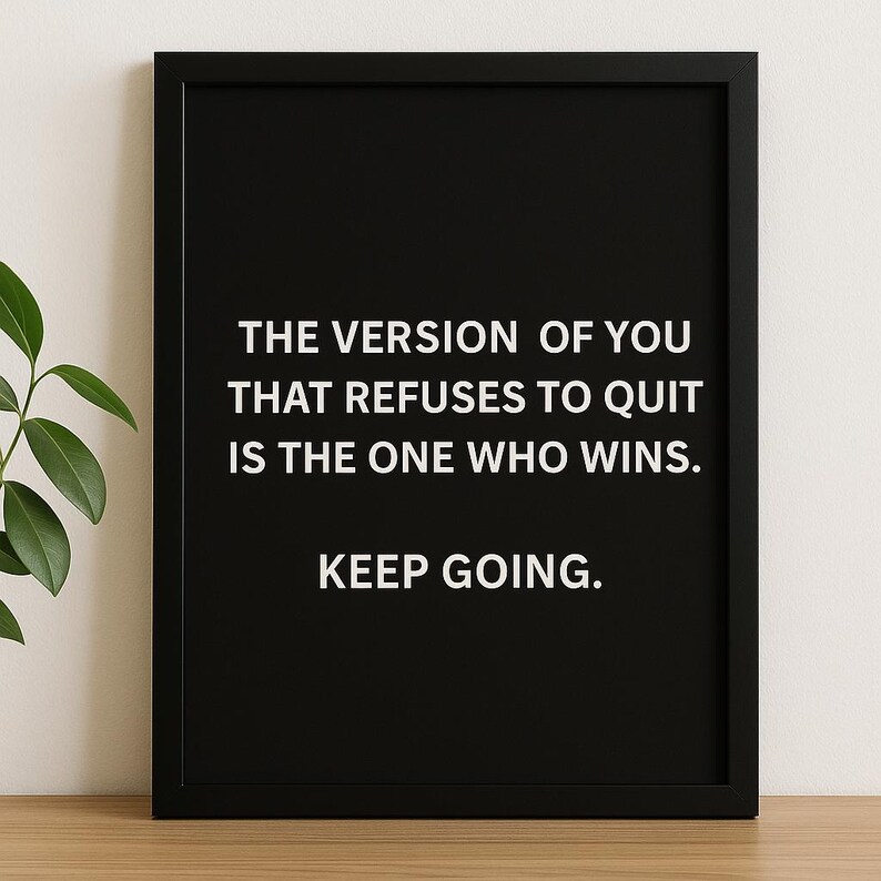 Motivational Poster - REFUSE TO QUIT - Etsy
