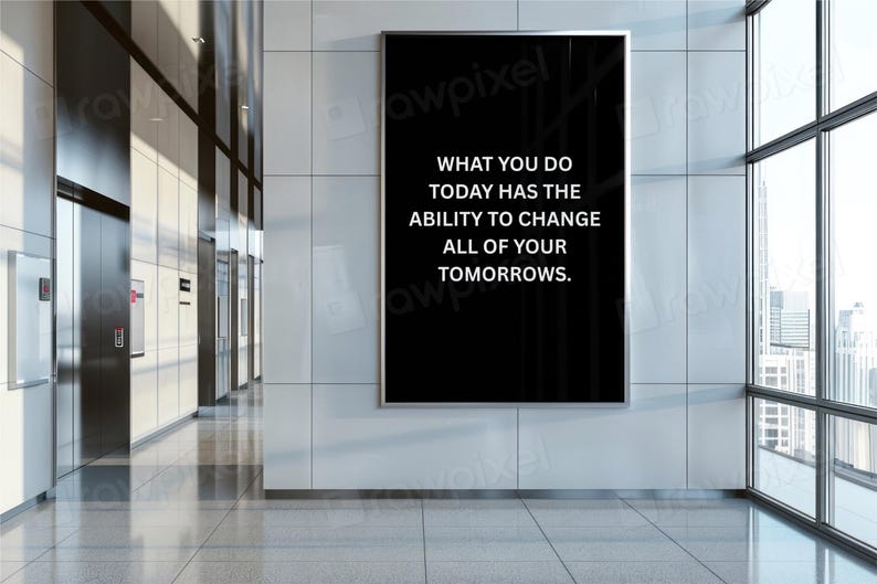 TODAY - MOTIVATIONAL POSTER - Etsy