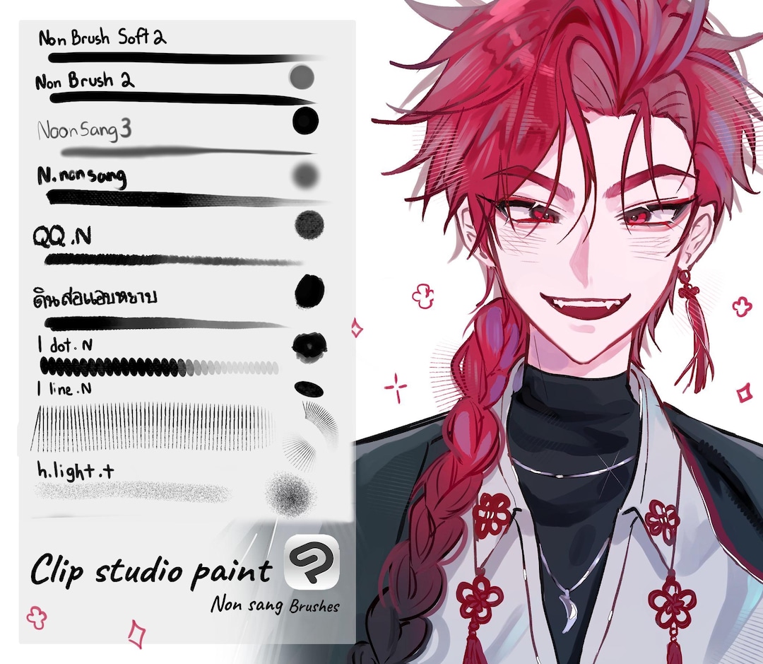 Non Sang Brushes -clip Studio Paint : PDF File - Etsy