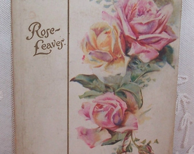 VICTORIAN Floral Lithograph Gift Book...rose Leaves...sale - Etsy