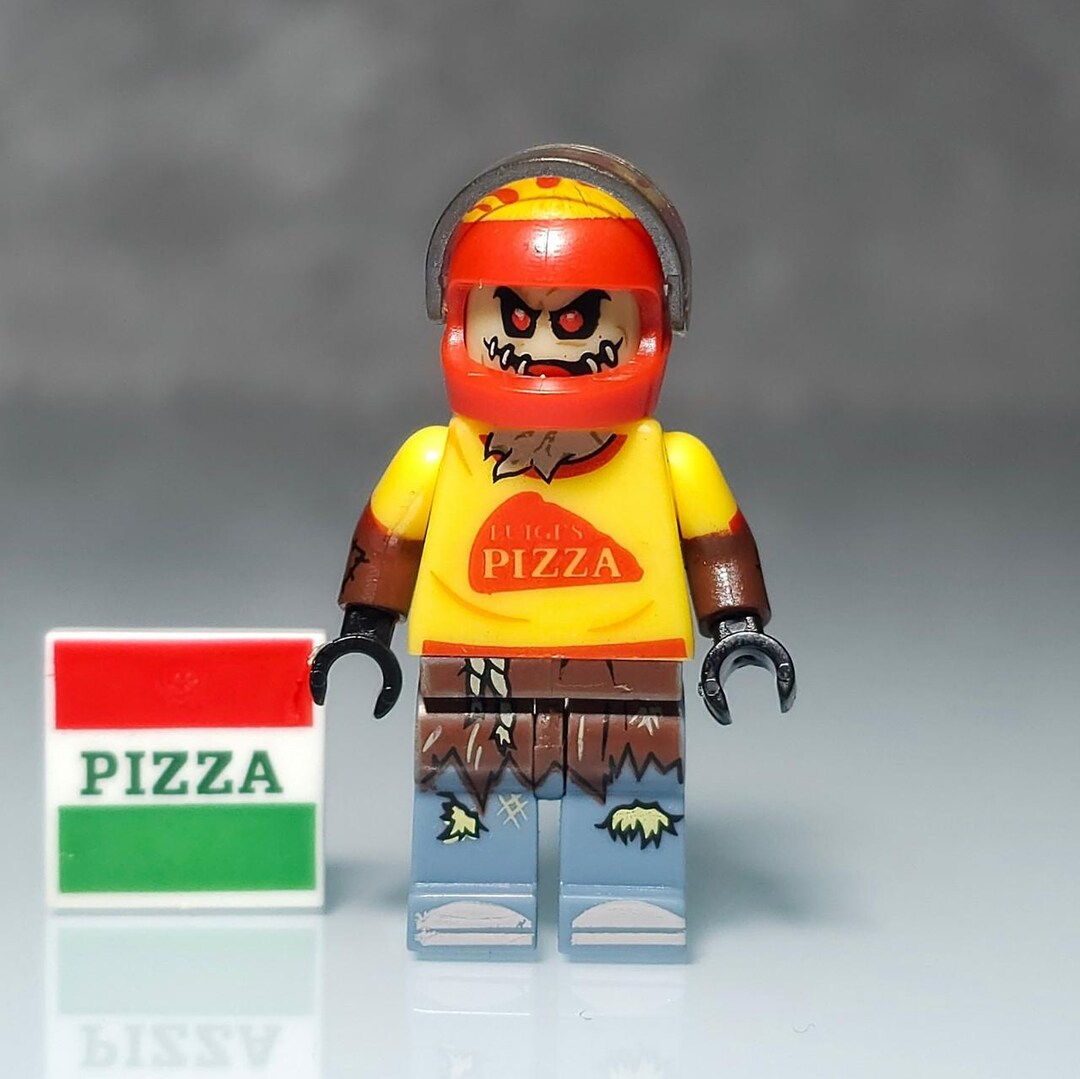 Scarecrow, Luigi's Pizza Costume Custom Figure, Batman - Etsy