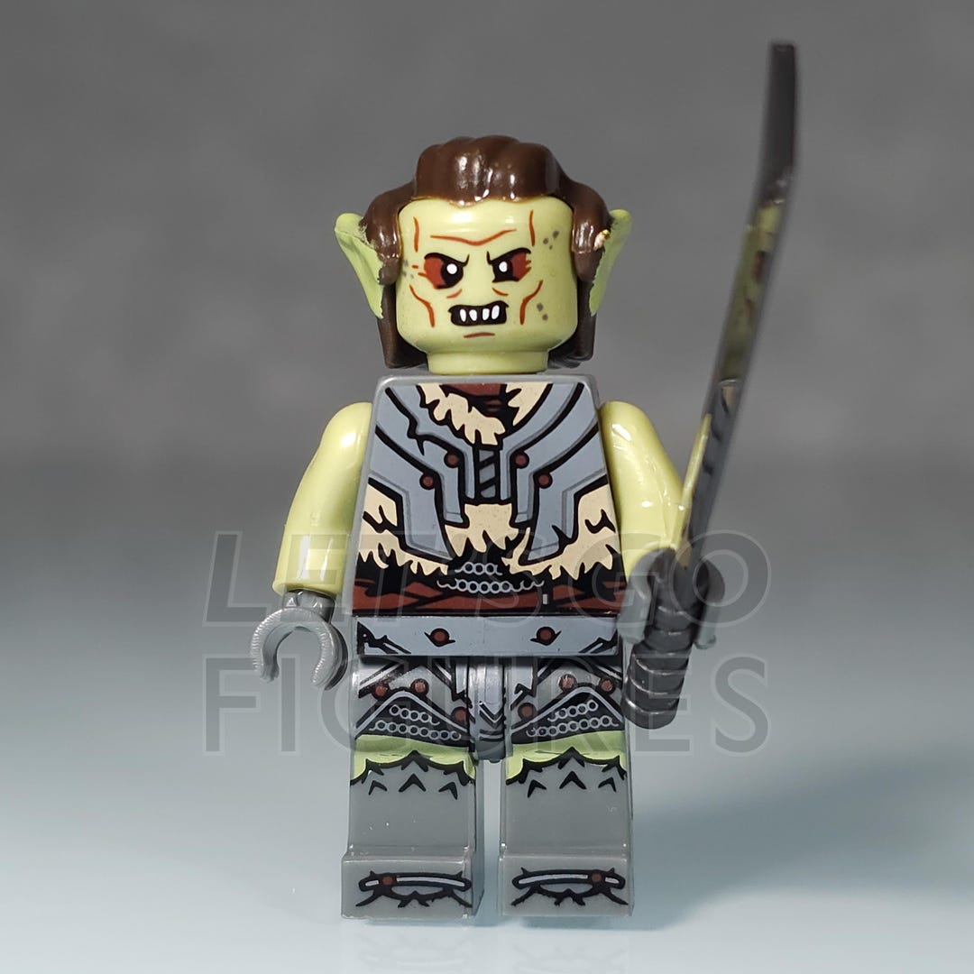 Mordor Goblin Minifigure With Orc Sword, Custom Minifigure, Lord of the ...