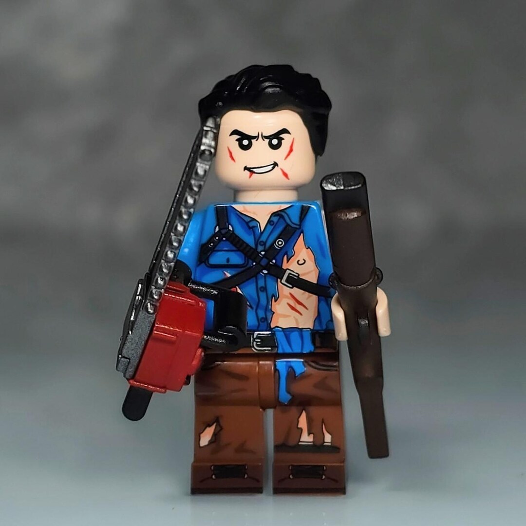 Ash With Shotgun and Wounded, Custom Minifigure, Evil Dead - Etsy