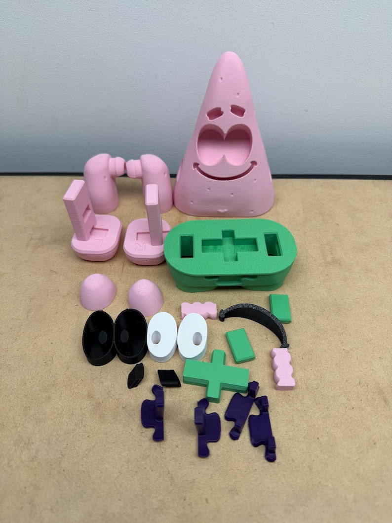 Patrick Spongebob Chunkable Chunky Toy Figurine Build Kit Kiln - Etsy