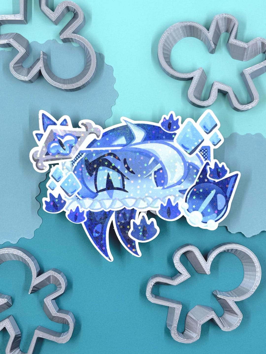 Shadow Milk Cookie Eyes Holographic Sticker - Etsy