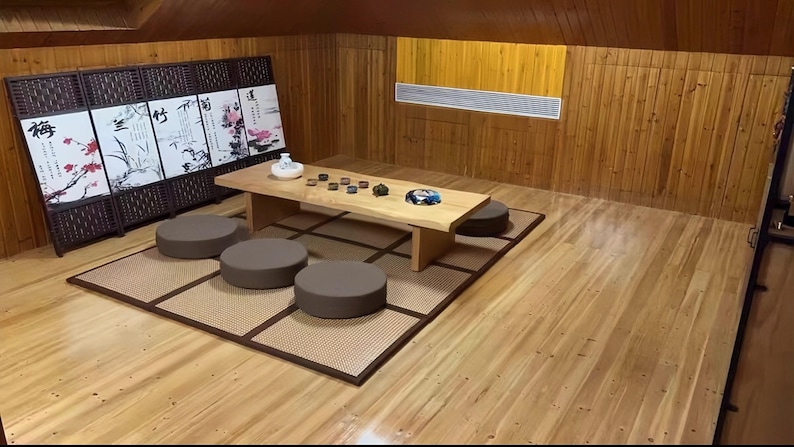 Japanese Tatami Floor Mat – Foldable Square Panels – Minimalist ...