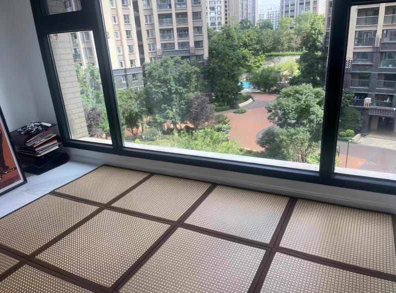 Japanese Tatami Floor Mat – Foldable Square Panels – Minimalist ...