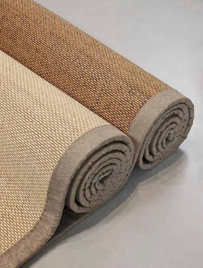 Custom Sized Japanese Style Tatami Bamboo Mat Woven Carpet Premium ...