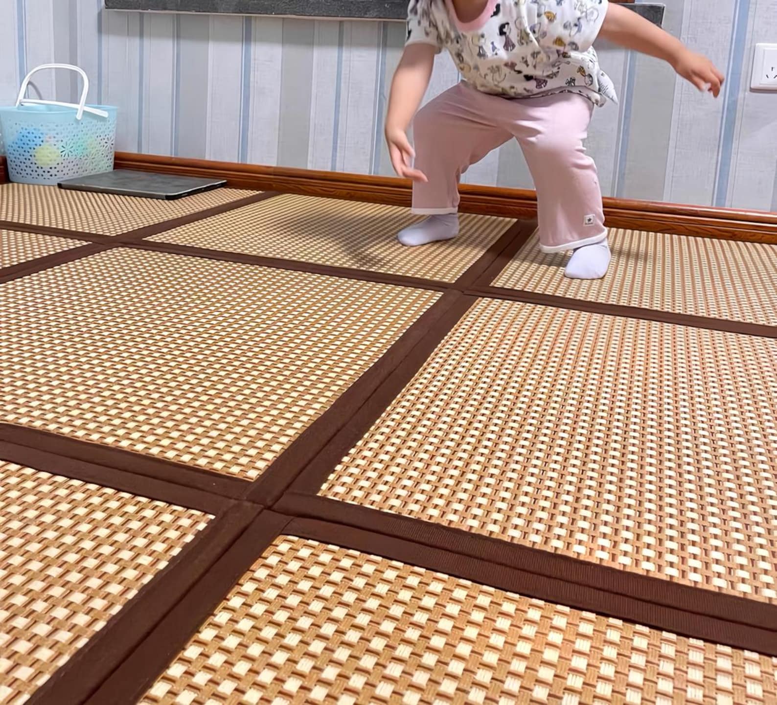 Japanese Tatami Floor Mat – Foldable Square Panels – Minimalist ...