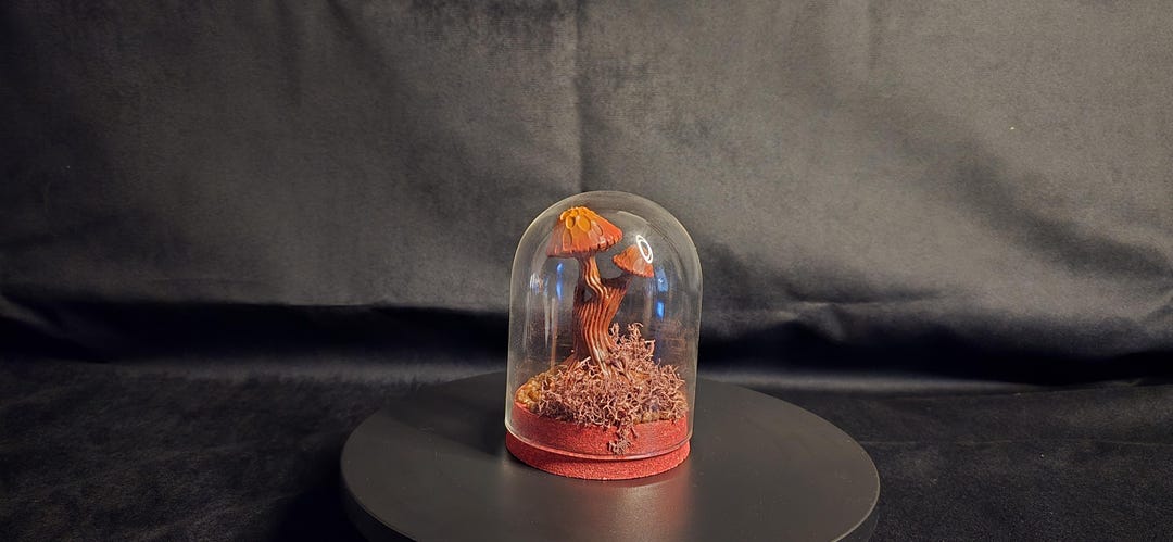Fantasy Mushroom Terrarium for Dnd – 3D Printed Resin Sculpture in ...