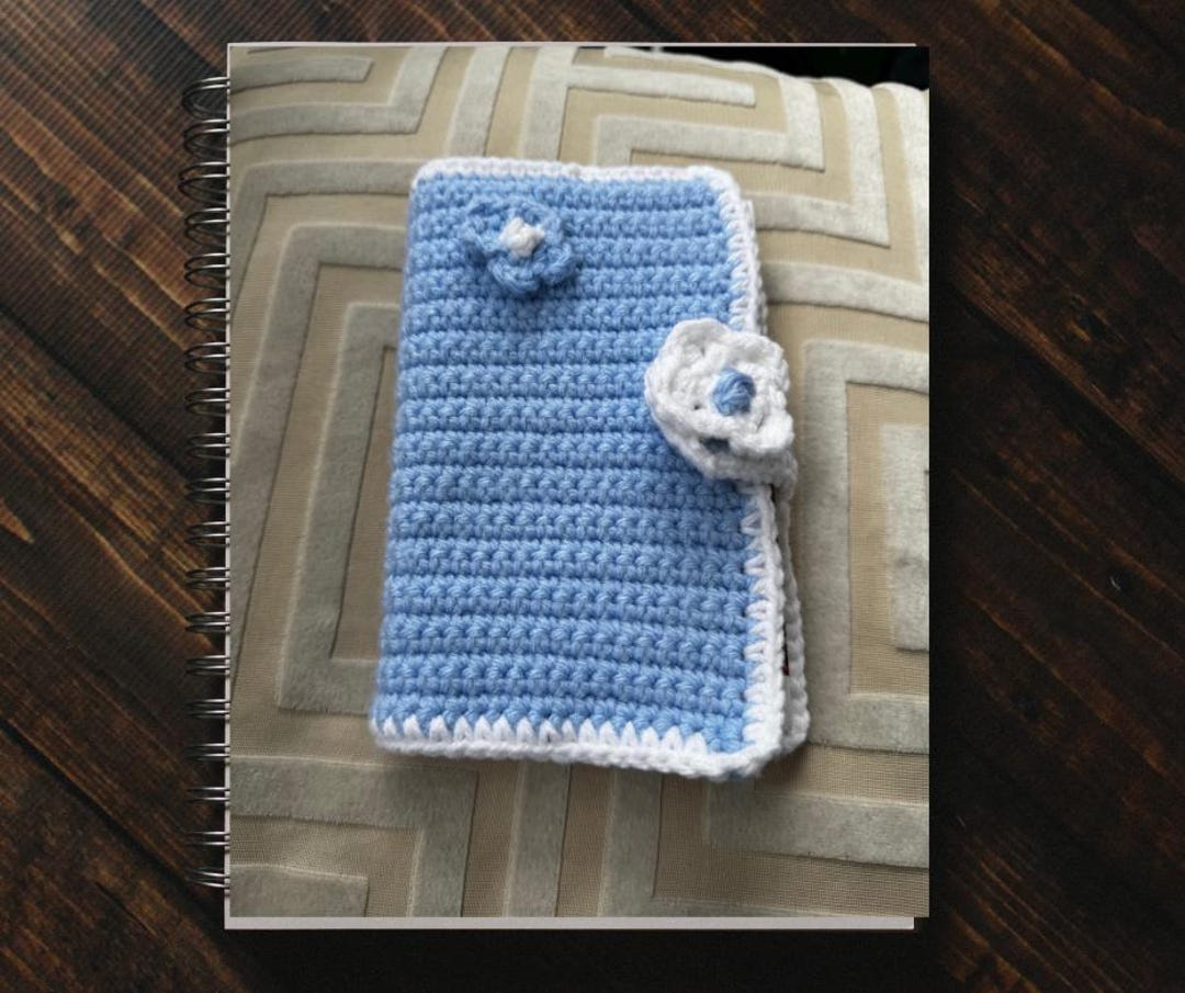 Handmade Crocheted Blue Book Cover, Original Gift - Etsy