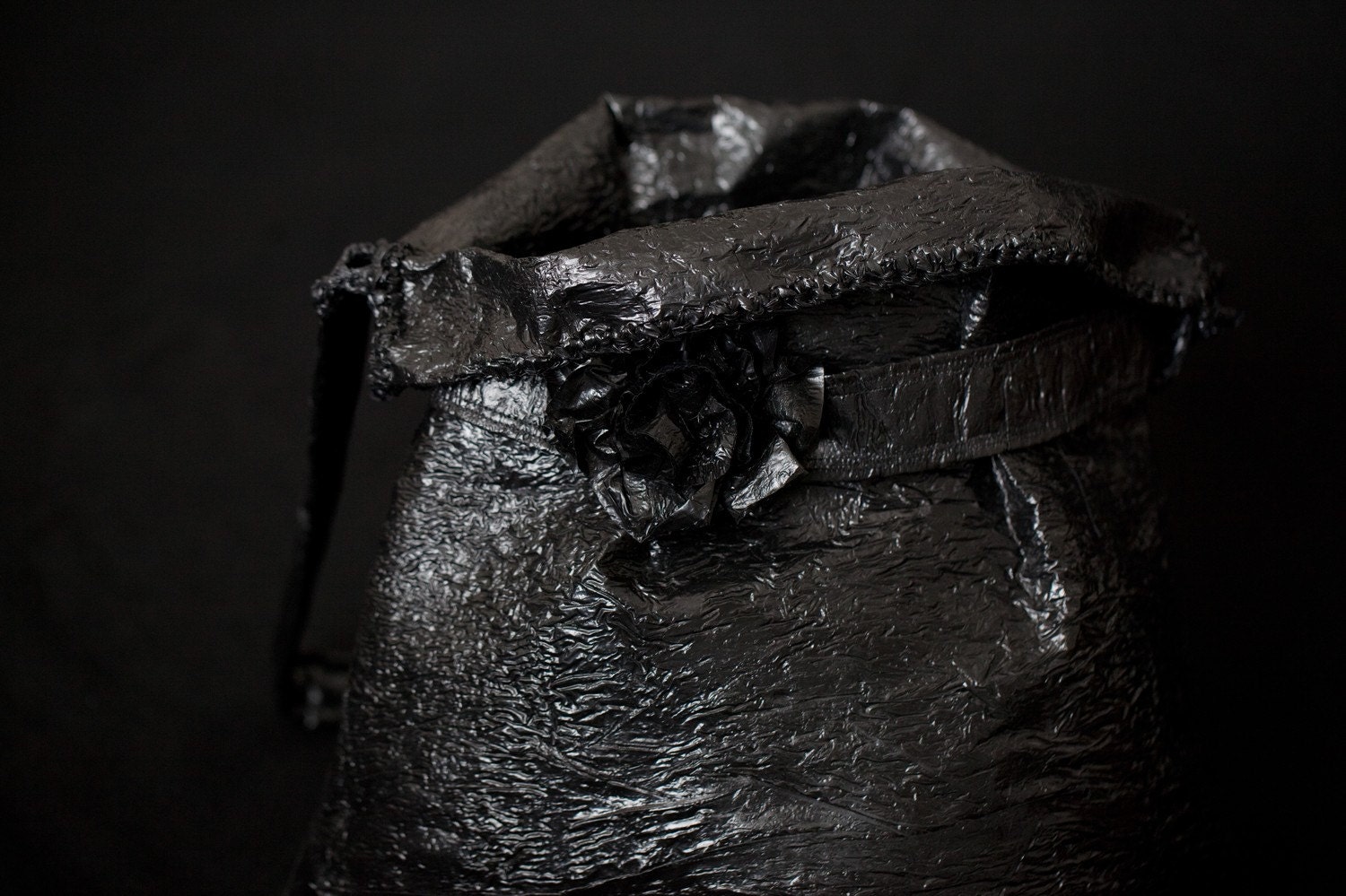Roomy Black Fused Plastic Carry-all - Etsy