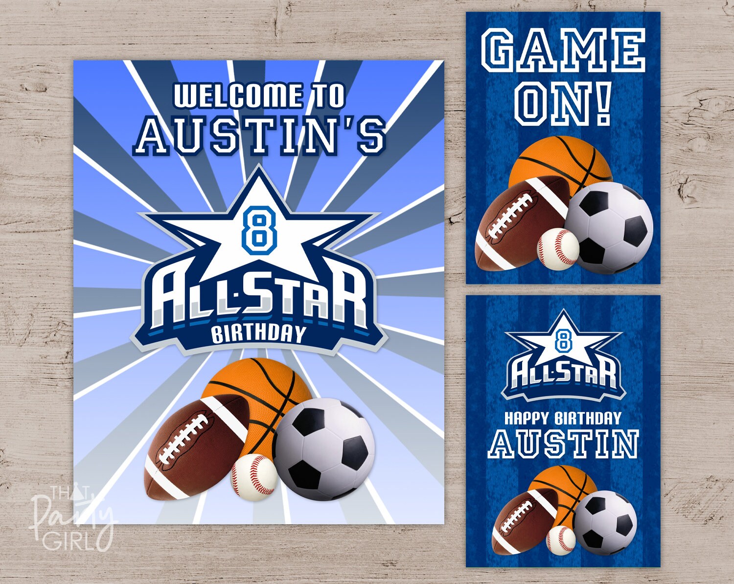 ALLSTAR Party Package All Star Birthday Decorations Favors | Etsy