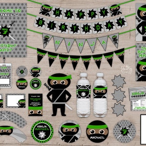 Ninja Party Favors, Ninja Birthday Party, Ninja Party Decorations ...